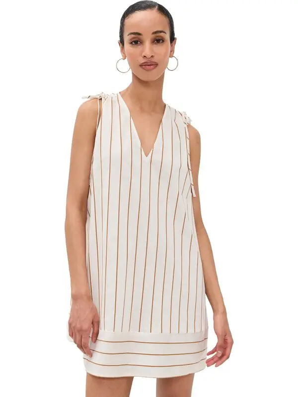 Staud Elena Stripe Mini Dress - Solana Stripe