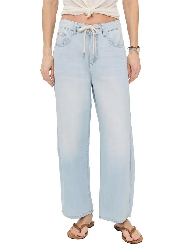 DL1961 Taylor Petite Relaxed Barrel Jeans - Poolside Aura (dl Aura)