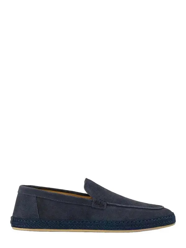 DOUCAL'S Suede Braided Espadrilles - Blue