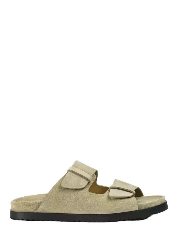 DOUCAL'S Double-strap Suede Sandals - Neutrals