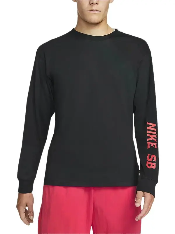 Nike Sb Graphic-print Long-sleeve T-shirt - Black