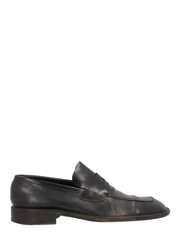 Prada Square-toe Penny Loafers - Blue