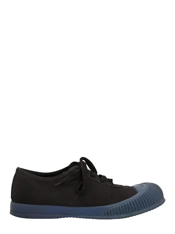 Prada Ribbed Toe Cap Sneakers - Black
