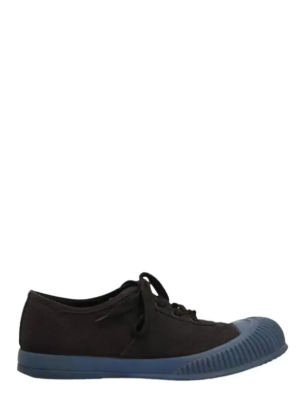 Prada Ribbed Toe Cap Sneakers - Black