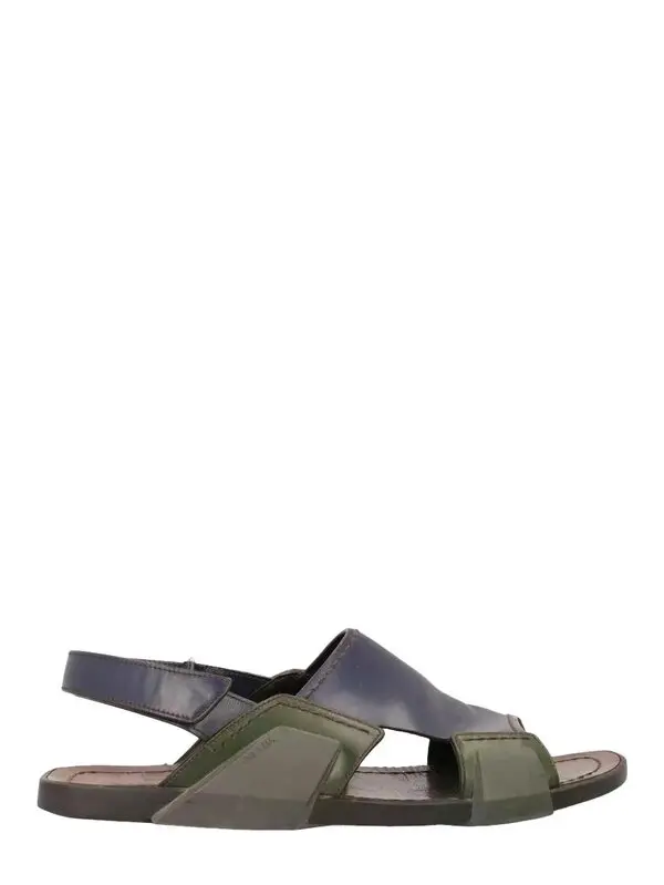Prada Panelled Touch-strap Sandals - Blue