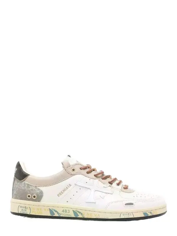 Premiata Perforated Detail Sneakers - Neutrals
