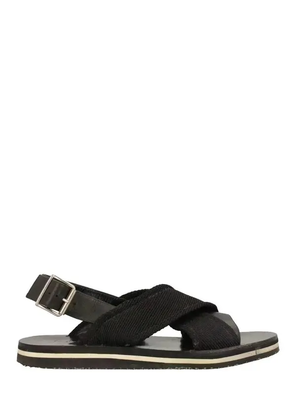 Marni Fussbett Crossover Slingback Sandals - Black