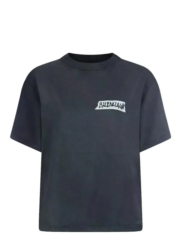 Balenciaga Logo-print T-shirt - Black