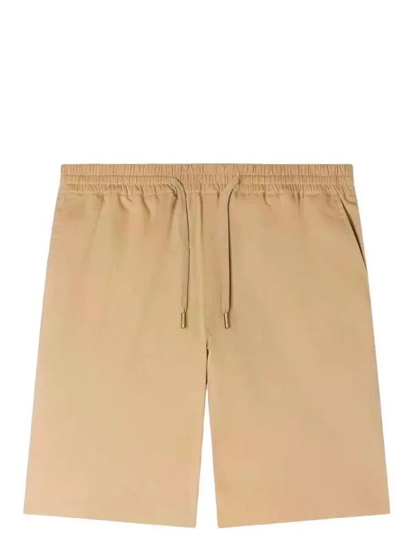 Sandro Cotton Blend Elasticated Waist Shorts - Neutrals
