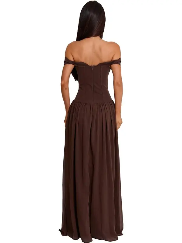 OUTCAST Junipia Maxi Dress - Brown