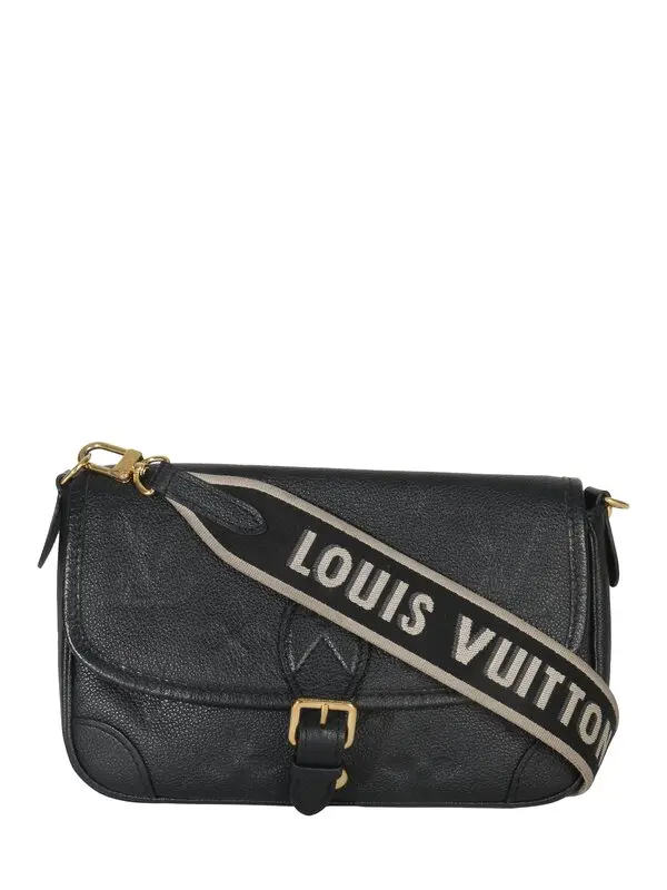 LOUIS VUITTON Giant Monogram Empreinte Diane Bag - Black