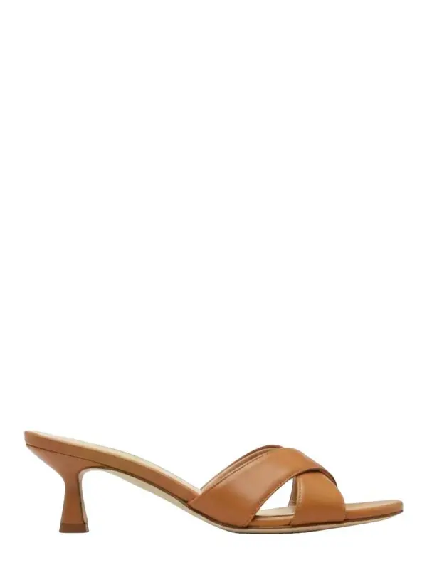 AeydĒ Vero Crossover Leather Sandals - Neutrals