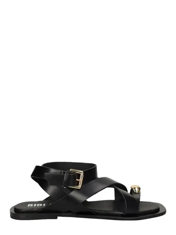 BIBI LOU Vaz Embellished Crossover-strap Sandals - Black
