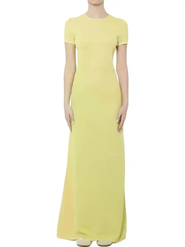 Jacquemus Short-sleeve Maxi Dress - Yellow