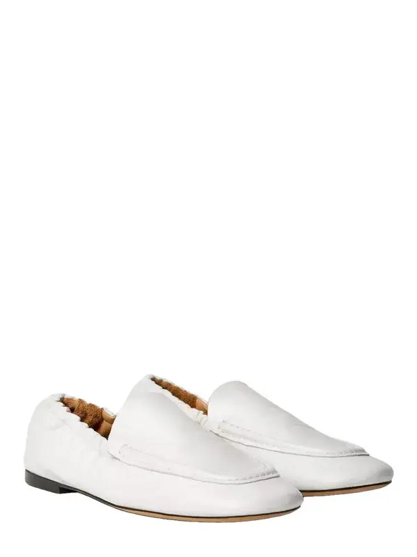 ODISSI Juno Leather Loafers - White