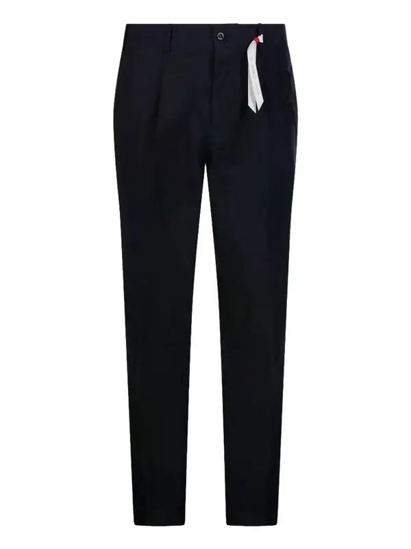 SANTANIELLO Pleated Trousers - Blue