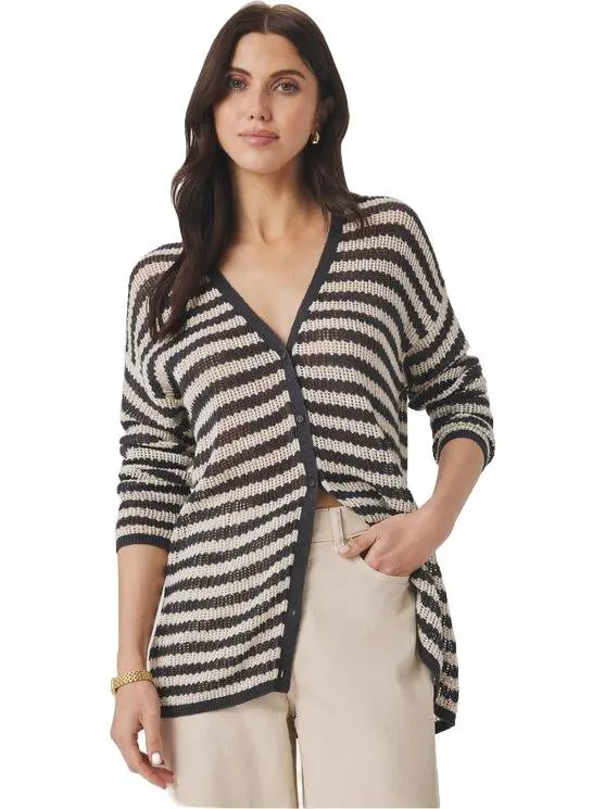 Splendid Yasmine D Open Cardigan - Stripe