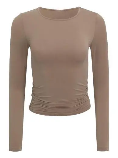 Splendid Upf 50+ Sunsoft Long Sleeve Tee - Natural