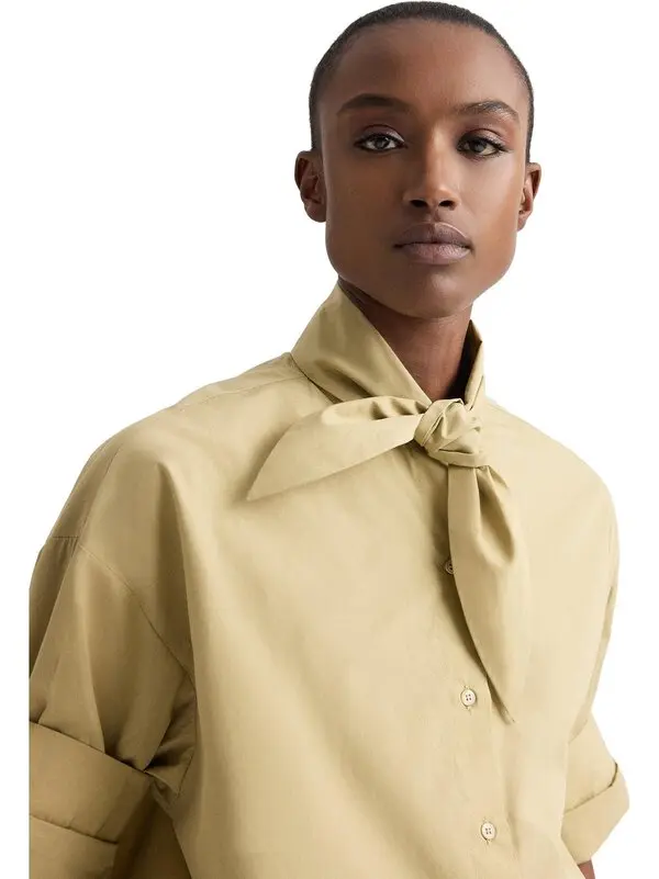 TWP Tie One On Shirt - Olive Grey