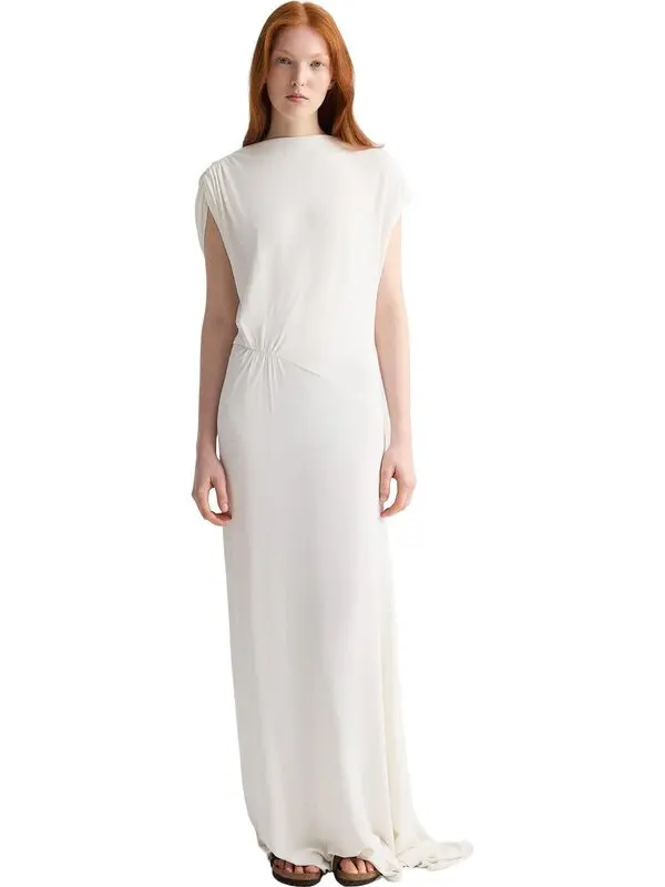 TWP Matte Crepe Jersey Maxi Dress - Ivory