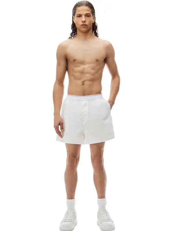 Alexander Wang Boxer Brief In Cotton - White