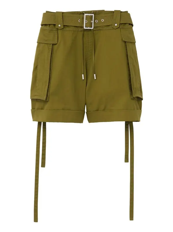 Alexander McQueen Oversized Cargo Shorts - Olive Green