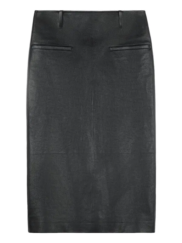 TOD'S Leather Skirt - Black