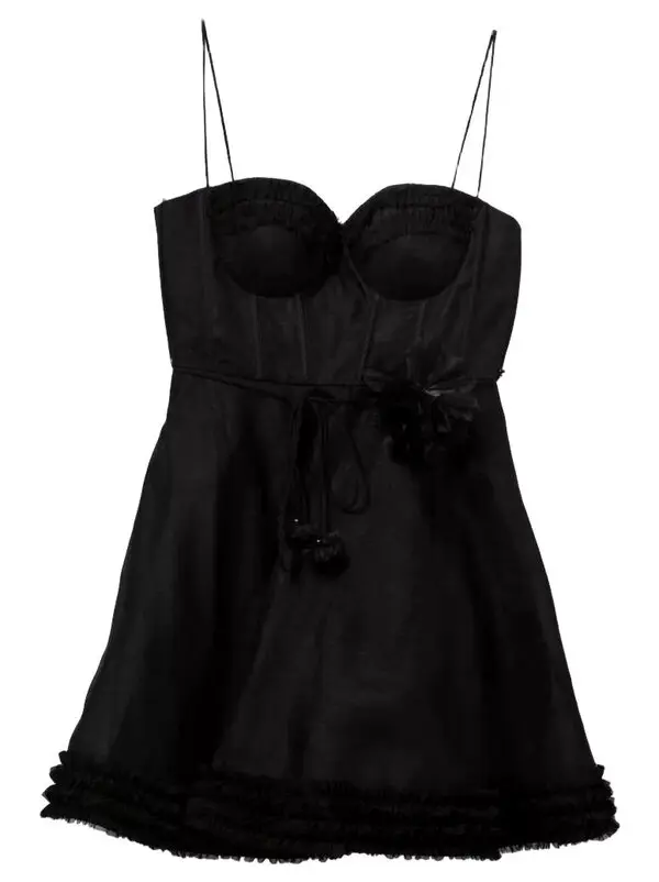 Zimmermann Luna Mini Dress - Black