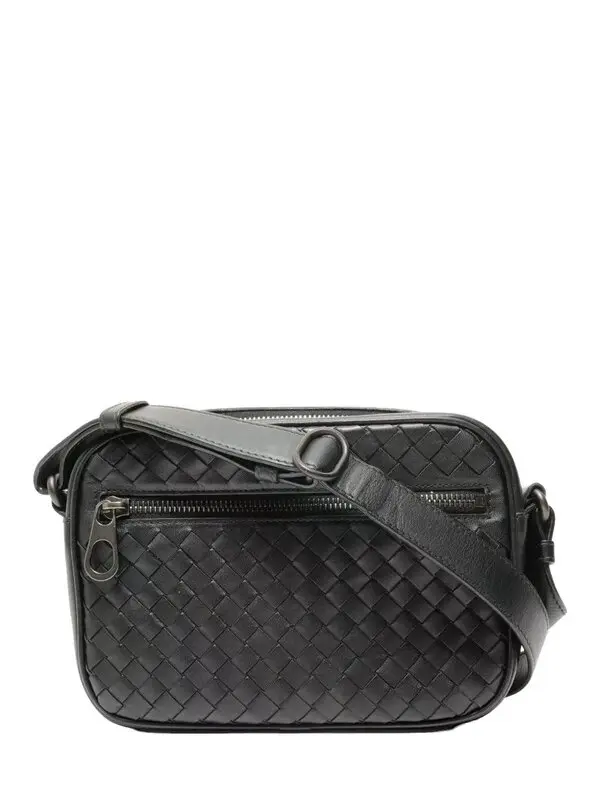 Bottega Veneta 2000-2020 Intrecciato Shoulder Bag - Black