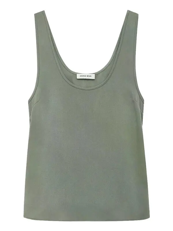 ANINE BING Lea Sleeveless Top - Green