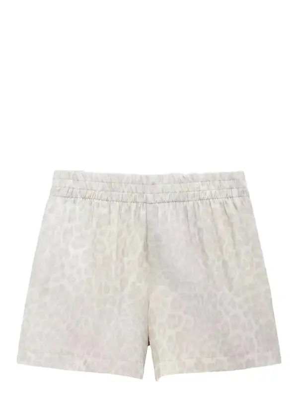 ANINE BING Kam Leopard-print Shorts - Neutrals