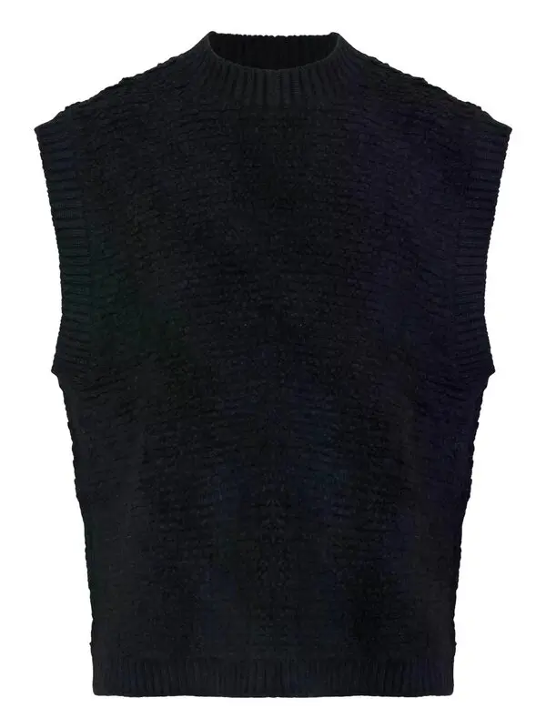 OSKLEN Logo Appliqué Vest - Black