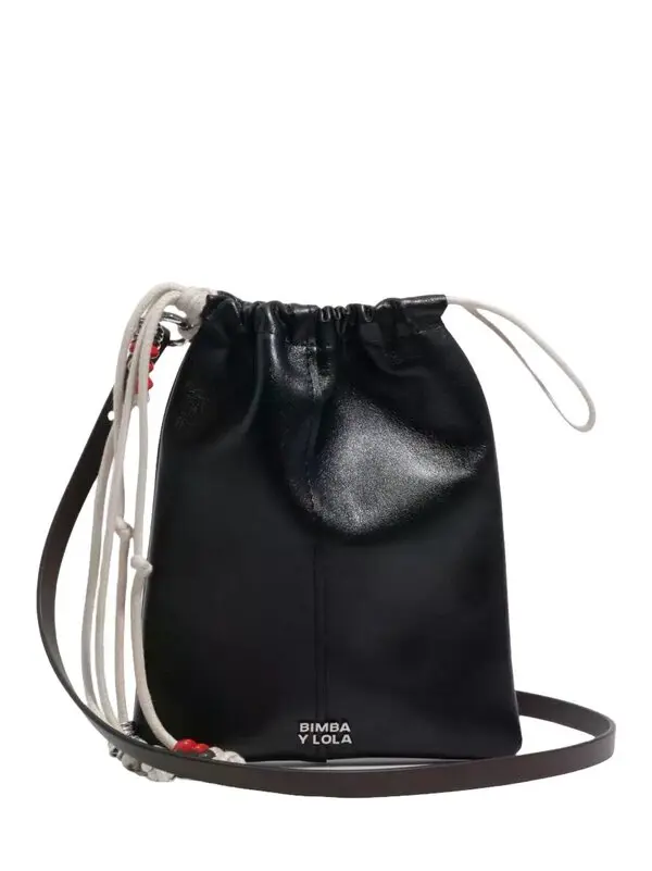 Bimba Y Lola Drawstring Mini Bag - Black