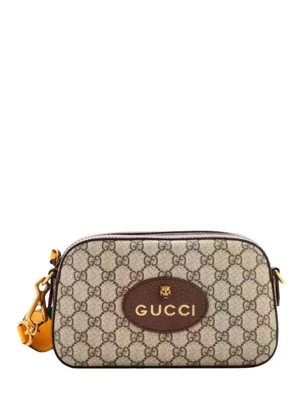 Gucci Neo Vintage Camera Messenger Bag Gg Coated Canvas - Brown