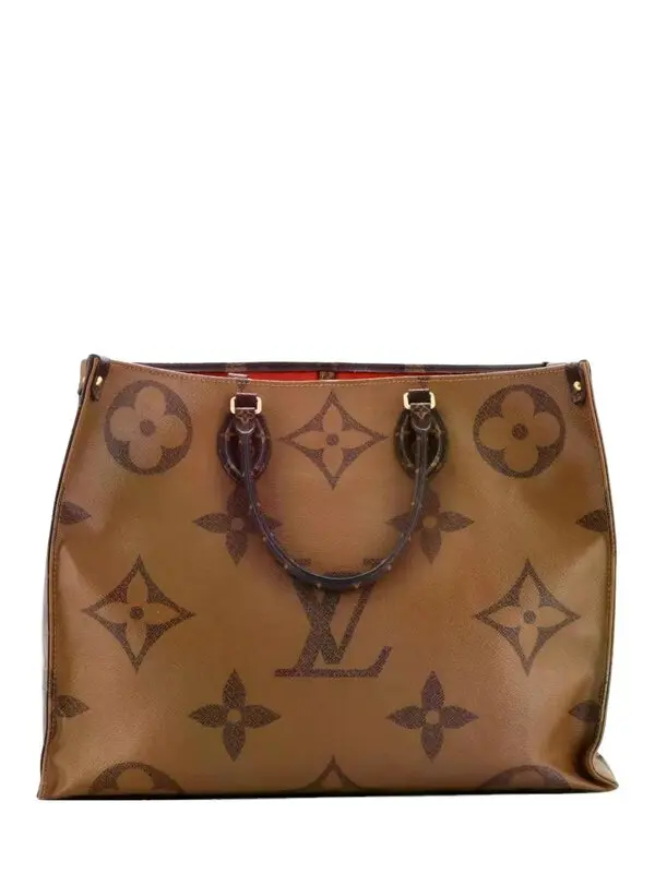 LOUIS VUITTON Onthego Reverse Monogram Giant Gm Tote Bag - Brown