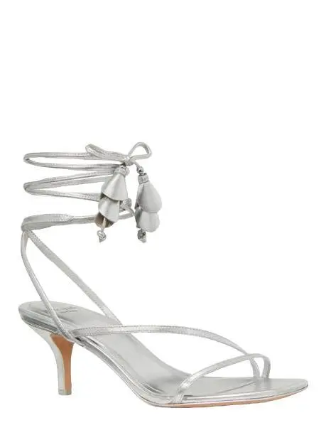 Kate Spade New York Ankle Wrap Sandal - Silver