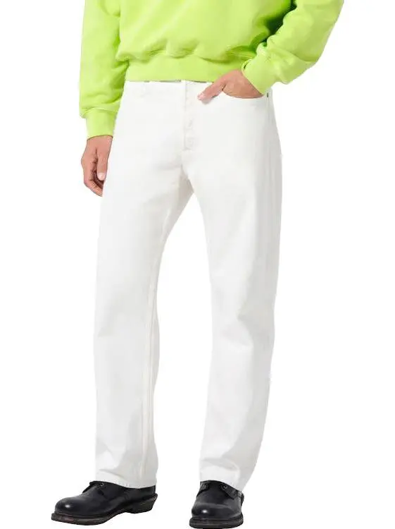 AGOLDE Magnus Straight-leg Jeans - Chalk White Off White