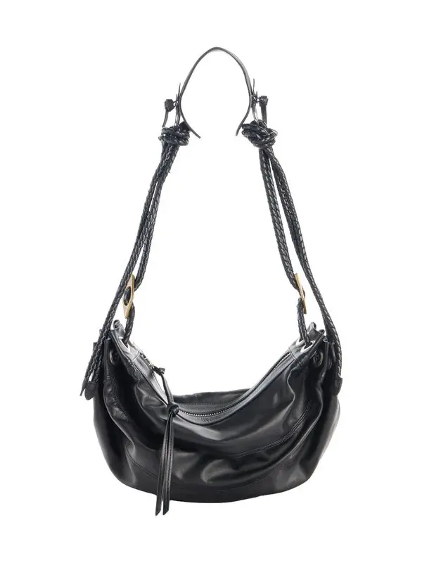 Isabel Marant Medium Maia Leather Shoulder Bag - Black