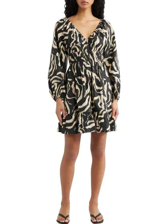 Rails Krina Brushstroke Print Dress - Caicos