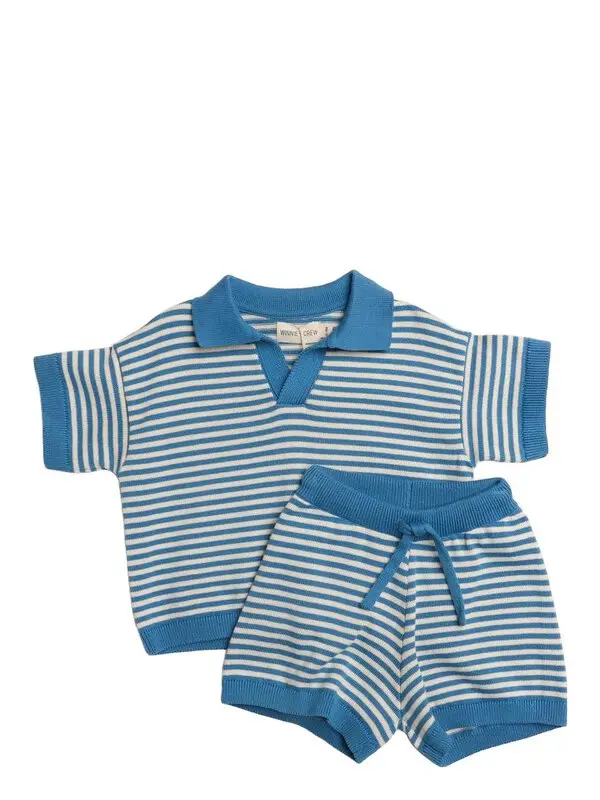 WINNIE + CREW Paxton Set - Vanilla Ice Stripe