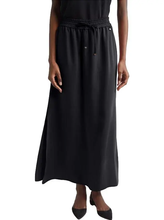 Herno Cady Drawstring Maxi Skirt - 9300 Black