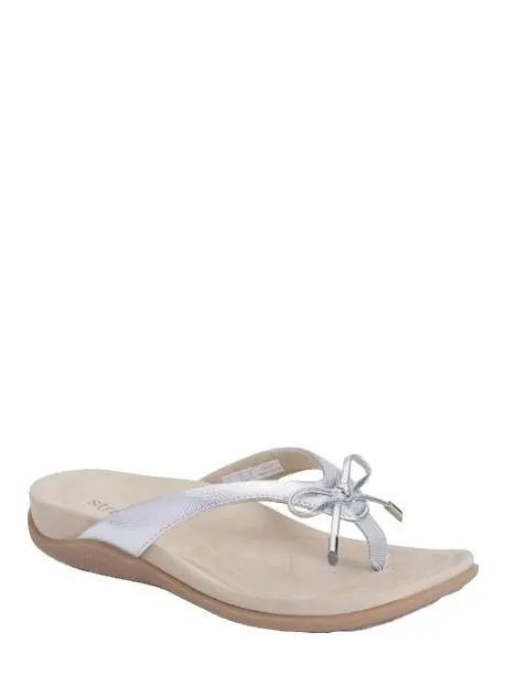 STRIVE Island Ii Bow Thong Sandals - Silver