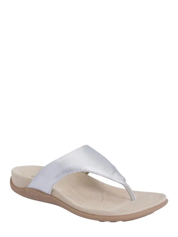 STRIVE Antibes Flip Flop - Silver