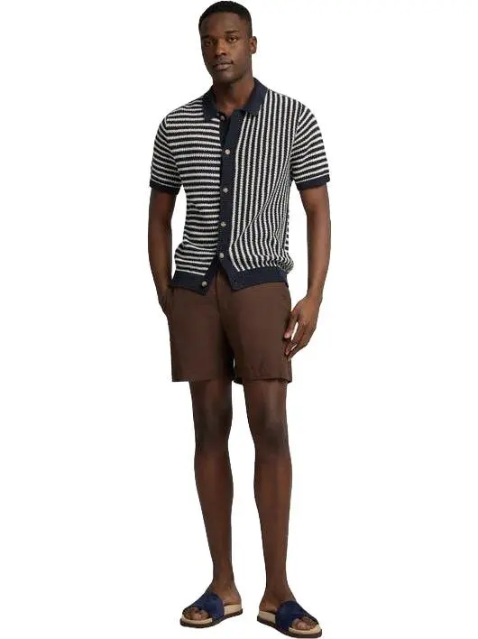 Onia Stretch Linen 6" Short - Espresso