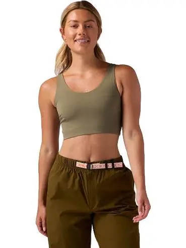 BACKCOUNTRY Destination Longline Bra Top - Kalamata