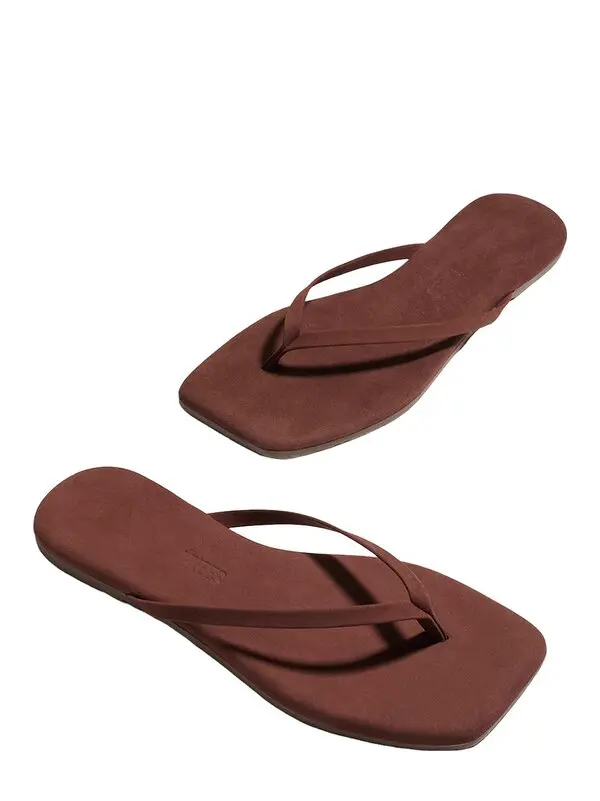 Tkees Lily Square Toe Flip Flop - Bourbon