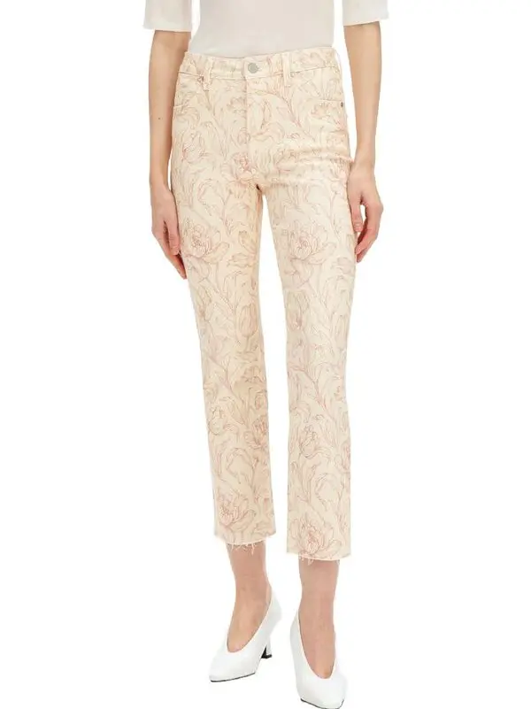 BAYEAS Dublin Floral Straight-leg Jeans - Blushed Shadows