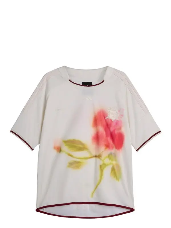 WALES BONNER X ADIDAS X Wales Bonner Floral Footbal Jersey - Chalk White