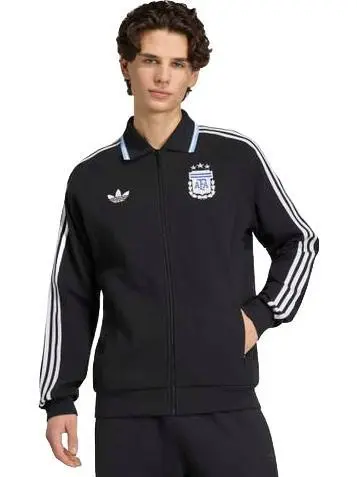 Adidas Argentina National Team 2026 Away Full-zip Anthem Jacket By - Black