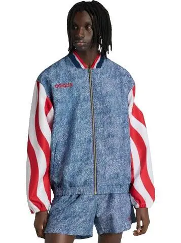 Adidas Usa 1994 Denim Graphic Full-zip Track Jacket - Blue